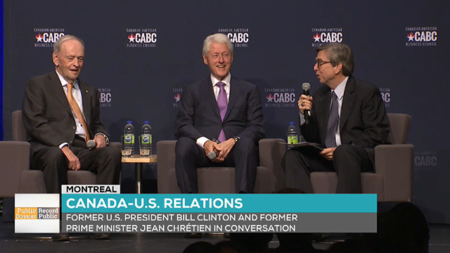Conversation entre Bill Clinton et Jean Chrétien | Dossier public | CPAC.ca
