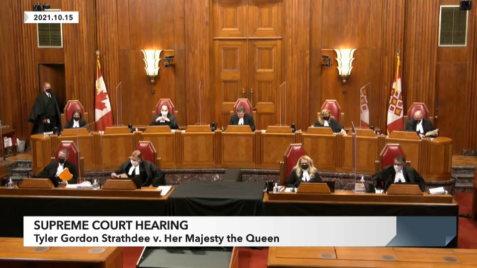 Tyler Gordon Strathdee v. Her Majesty the Queen | Supreme Court ...