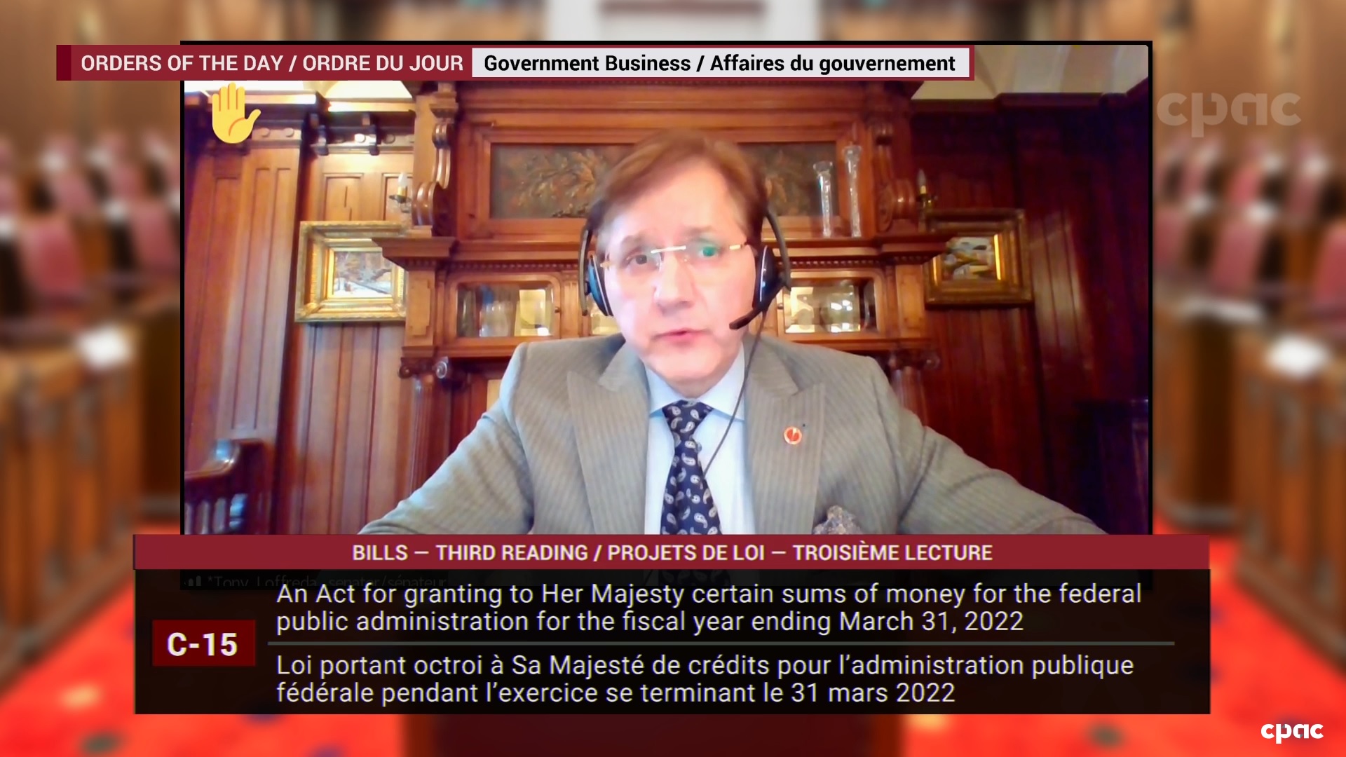 March 31, 2022 | Senate Proceedings | CPAC.ca