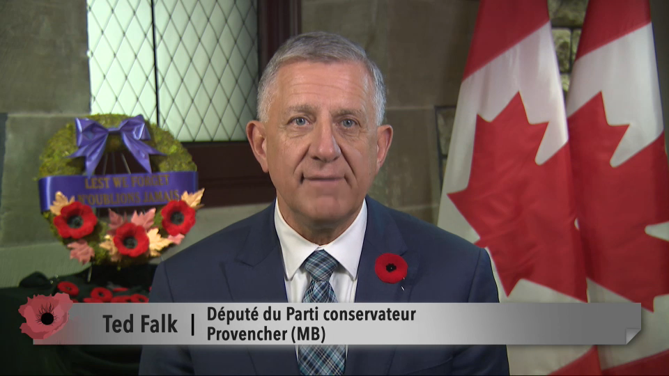 Ted Falk – Jour du souvenir 2023 | Messages des députés | CPAC.ca