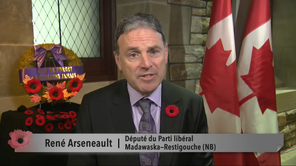 Rene Arseneault – Jour du souvenir 2023 - Messages des députés - CPAC.ca