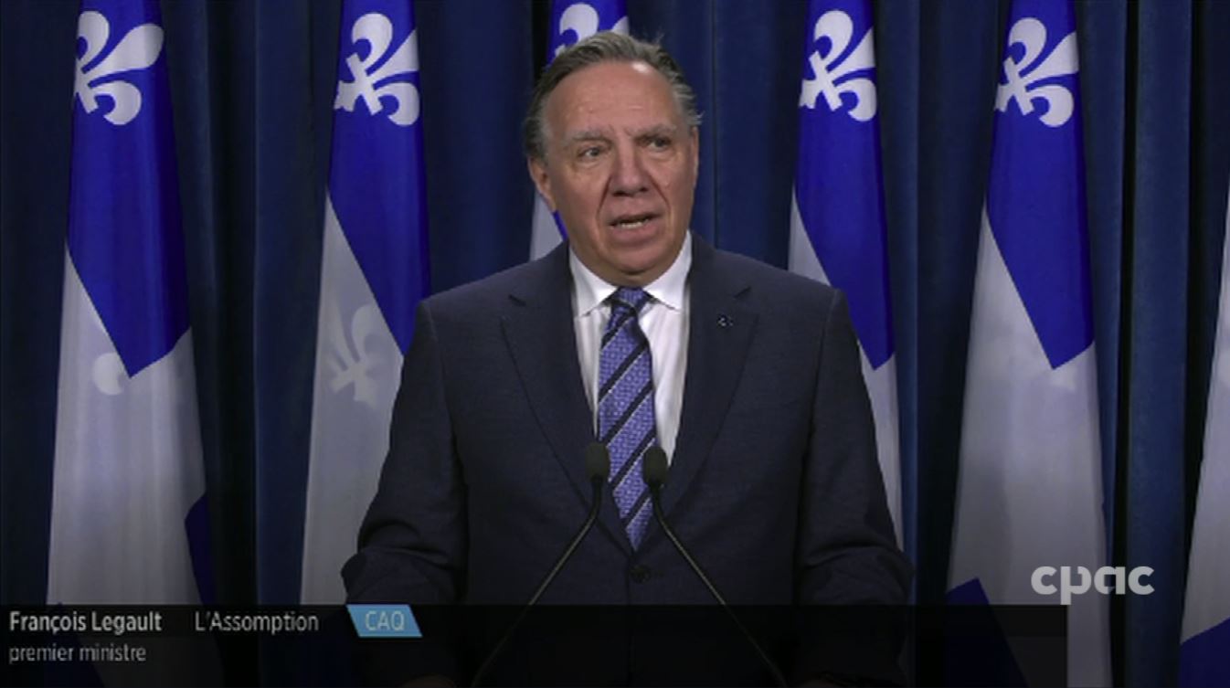 Le PM du Québec, François Legault, s’exprime sur les immigrants ...