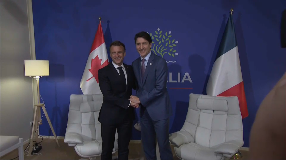 PM Trudeau Meets with French President Macron at G7 Summit – June 13 ...