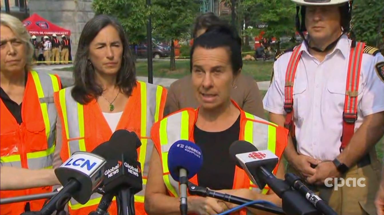 La mairesse Valérie Plante fait le point sur un bris d’aqueduc à ...