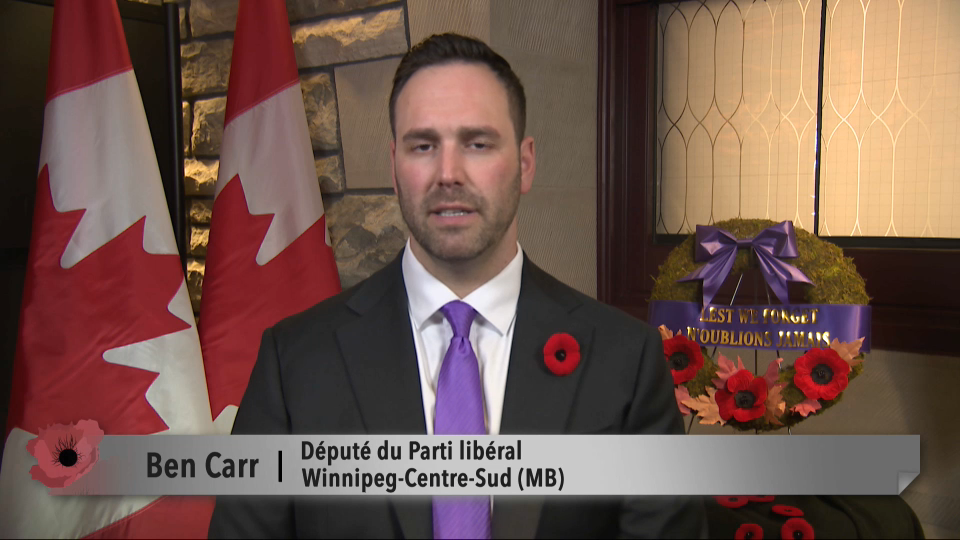 Ben Carr – Remembrance Day 2024 | MP Messages | CPAC.ca