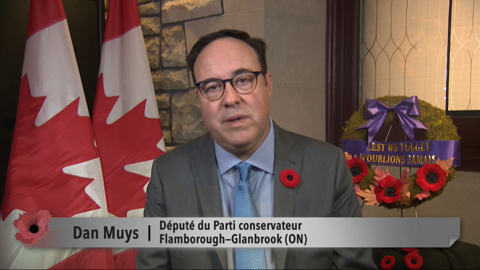 Dan Muys – Jour du souvenir 2024 | Messages des députés | CPAC.ca
