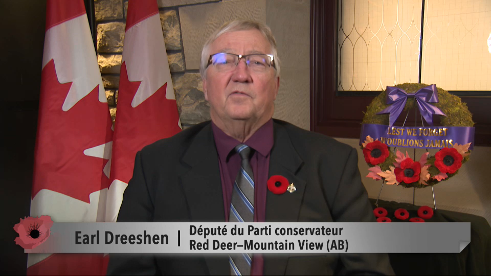 Earl Dreeshen – Jour du souvenir 2024 | Messages des députés | CPAC.ca