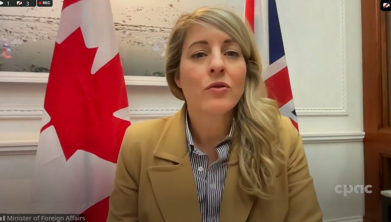 Mélanie Joly: soutien à l’Ukraine et menaces tarifaires américaines | À la une | CPAC.ca