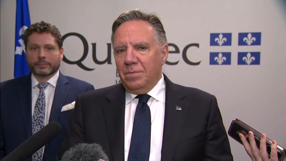 Le PM du Québec, François Legault, fait le point sur sa visite à ...