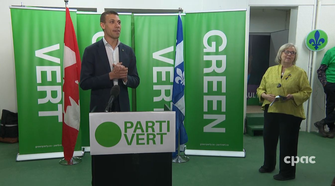 Elizabeth May and Jonathan Pedneault Launch Green Party Campaign ...