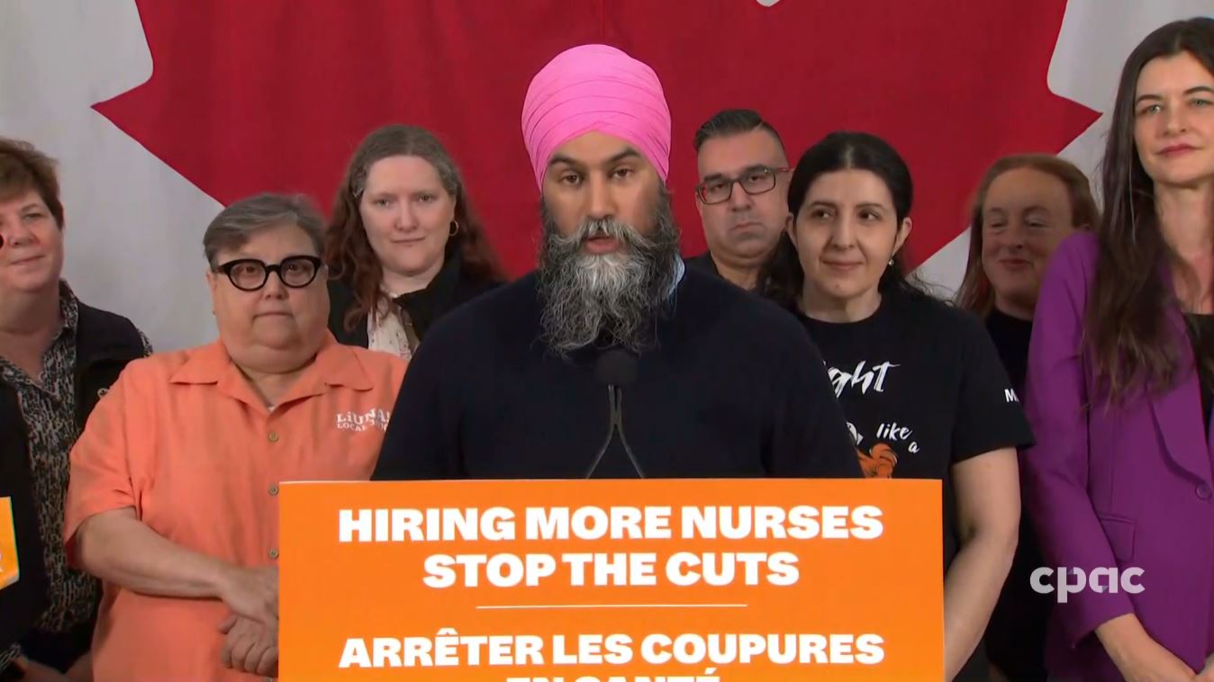 Si élu, le NPD promet d'engager 35 000 infirmières – 14 avril 2025 | La Tournée des chefs | CPAC.ca