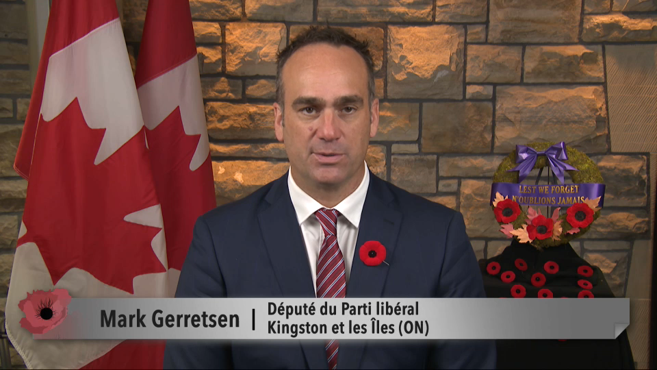 Mark Gerretsen – Remembrance Day 2025 | MP Messages | CPAC.ca