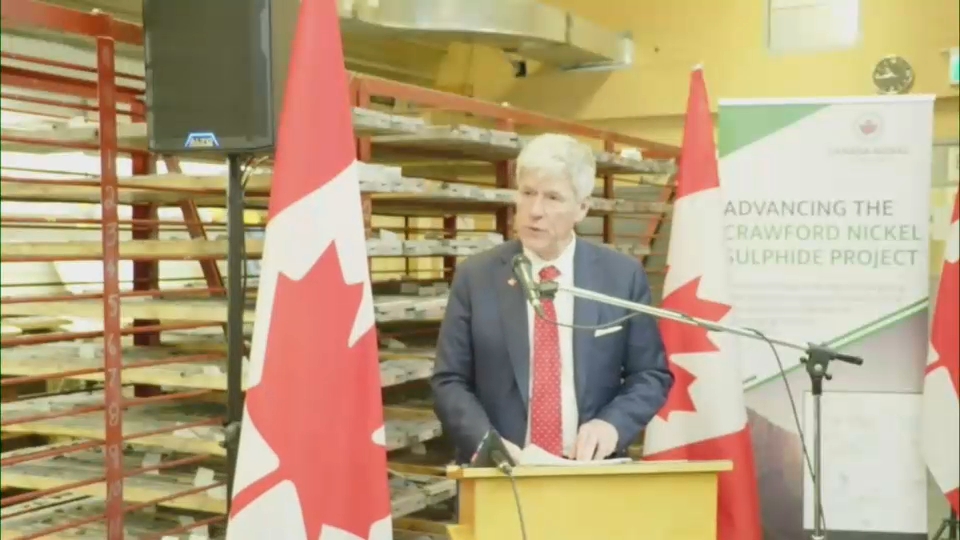 Energy Minister Tim Hodgson Highlights Canada Nickel's Crawford Mine ...