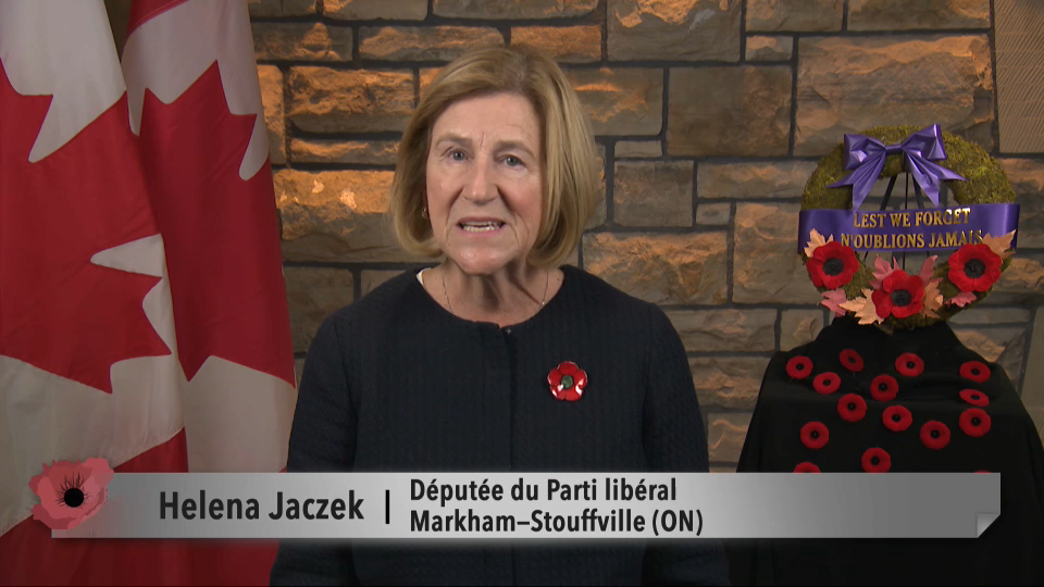 Helena Jaczek – Jour du souvenir 2025 | Messages des députés | CPAC.ca