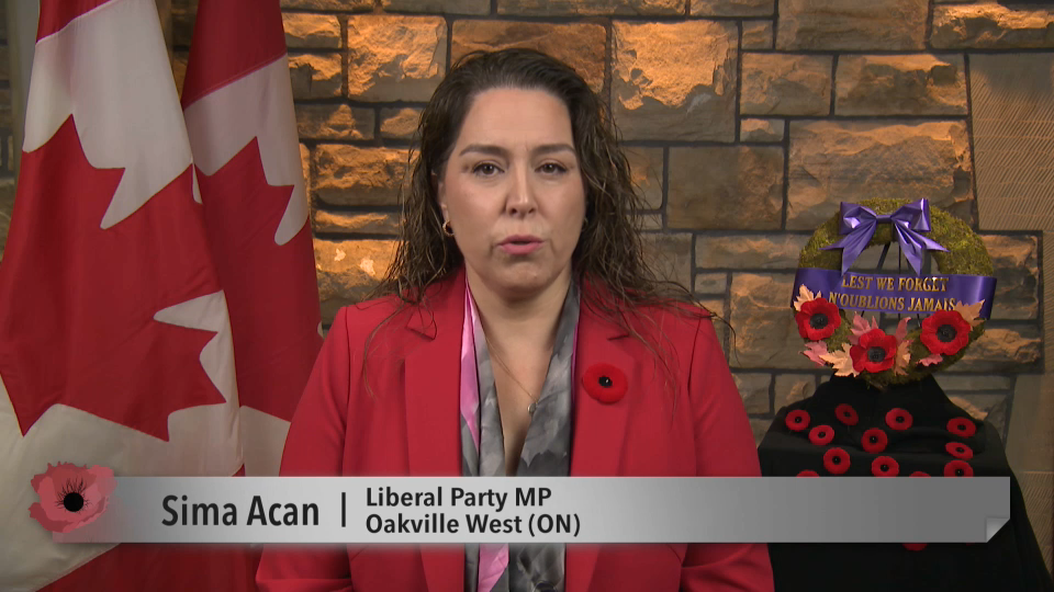 Sima Acan – Jour du souvenir 2025 | Messages des députés | CPAC.ca