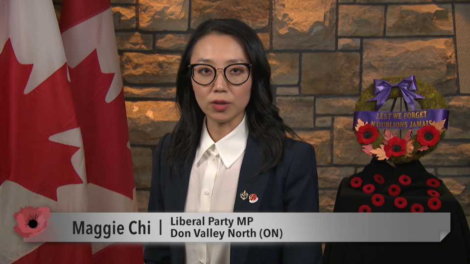 Maggie Chi – Jour du souvenir 2025 | Messages des députés | CPAC.ca