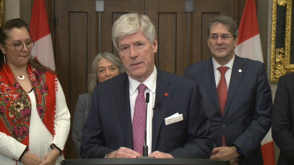 Ministers Tim Hodgson and Julie Dabrusin Hold a News Conference ...